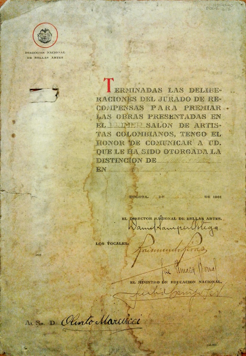 Olinto Marcucci Ramírez - Archivo | La Red Cultural del Banco de la ...