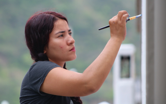 ’Paz y flora’ de Carolina Caycedo, el nuevo mural de Honda | La Red ...