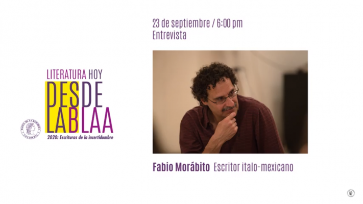 Entrevista al escritor Fabio Morabito (Egipto) | La Red Cultural del ...